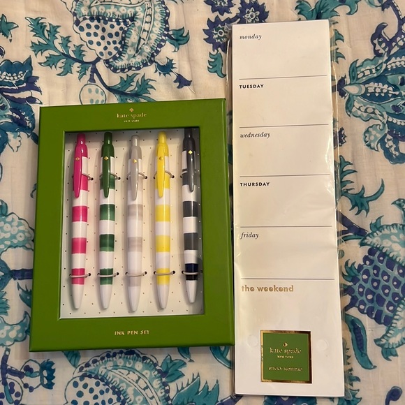 kate spade | Office | Nib Kate Spade Pen And Notepad Gift Set | Poshmark